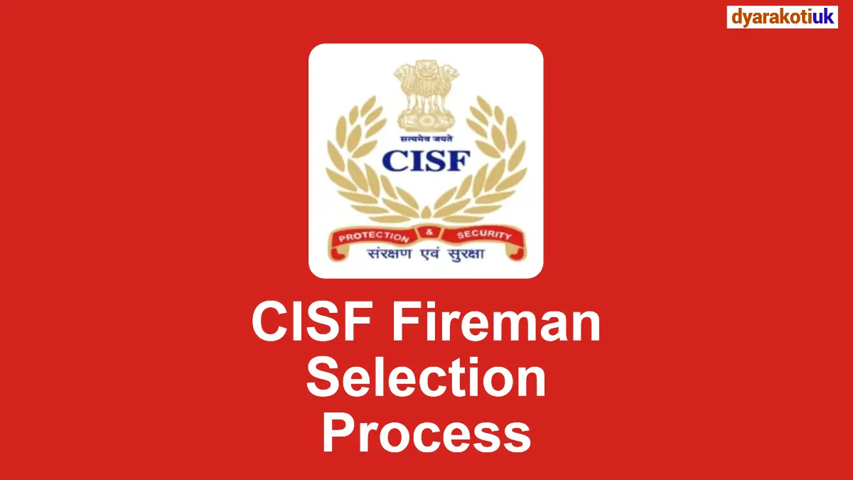 CISF Fireman Selection Process, Physical and Exam Pattern