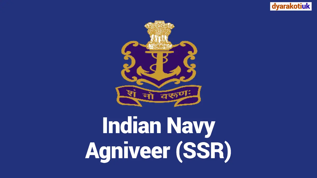 Indian Navy SSR Recruitment 12th Pass Agniveer 2026-2027