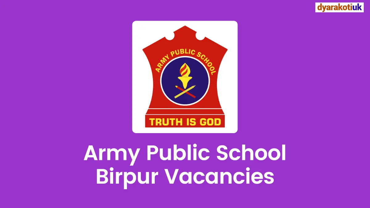 APS Birpur Dehradun PGT, TGT, PRT and Other Vacancies